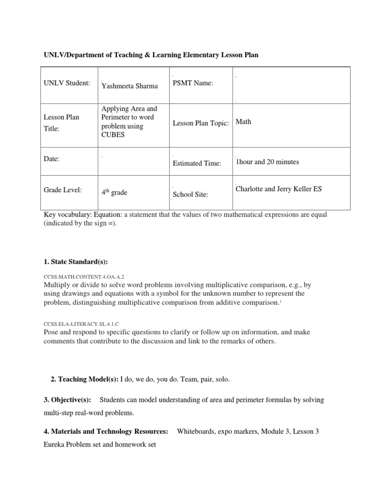 Lesson Plan Module 3, Lesson 2 | PDF | Lesson Plan | Homework