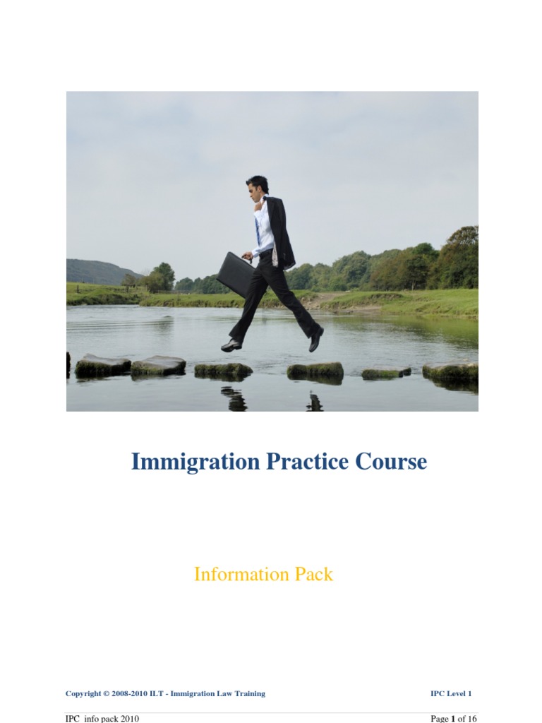 Immigration Practice Course: Information Pack | PDF | Barrister | Solicitor