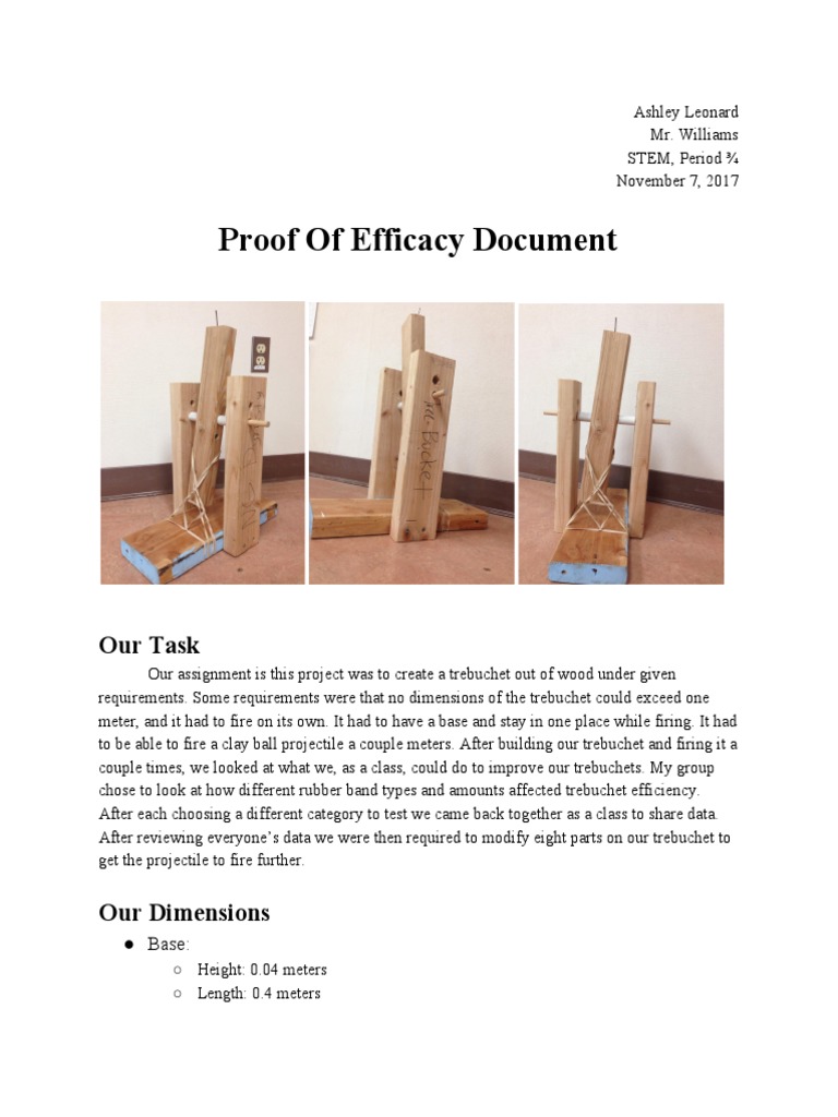 Proof of Efficacy Document | PDF | Teaching Mathematics | Nature