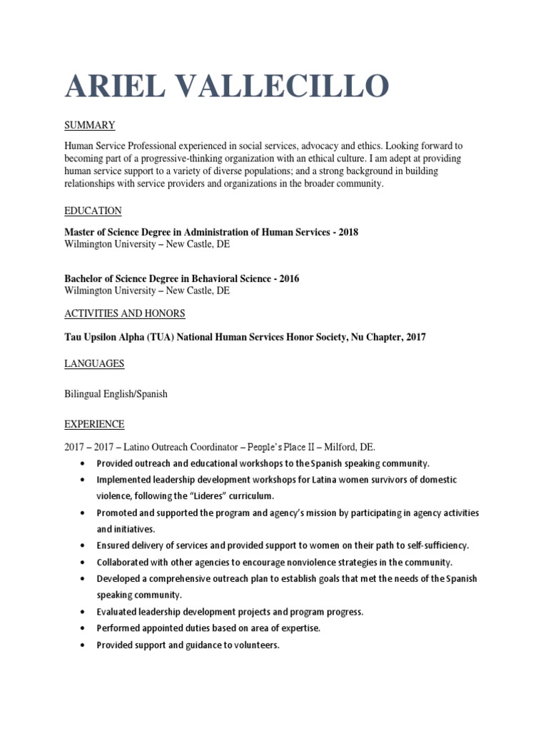 Ariel Resume | PDF | Lease | Employment