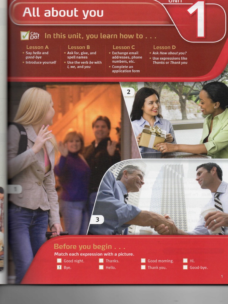 Touchstone Student S Book1 2da Edicion Unidad 1 Parte 1 | PDF | Languages | Language Arts ...