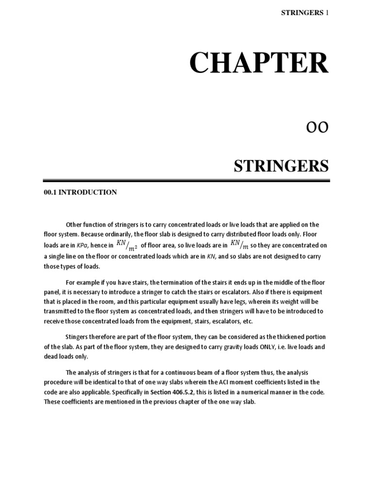 Stringer | PDF | Beam (Structure) | Stairs
