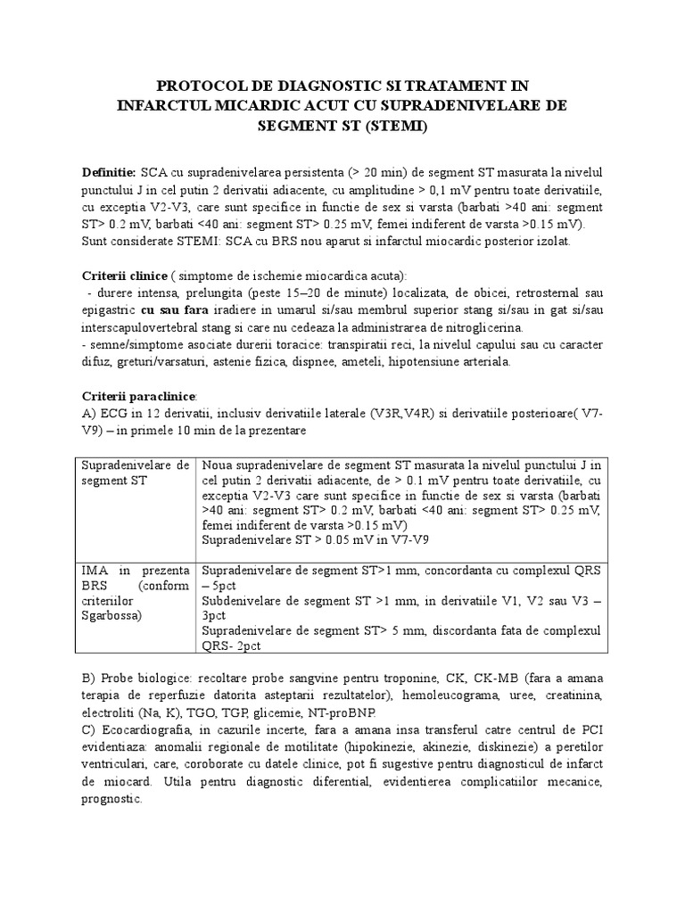 1b Protocol Stemi | PDF