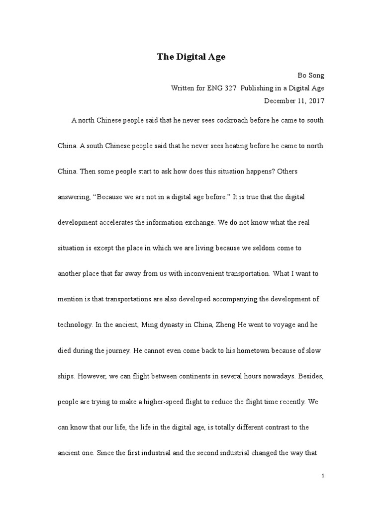 The Digital Age | PDF | Privacy | Information Age