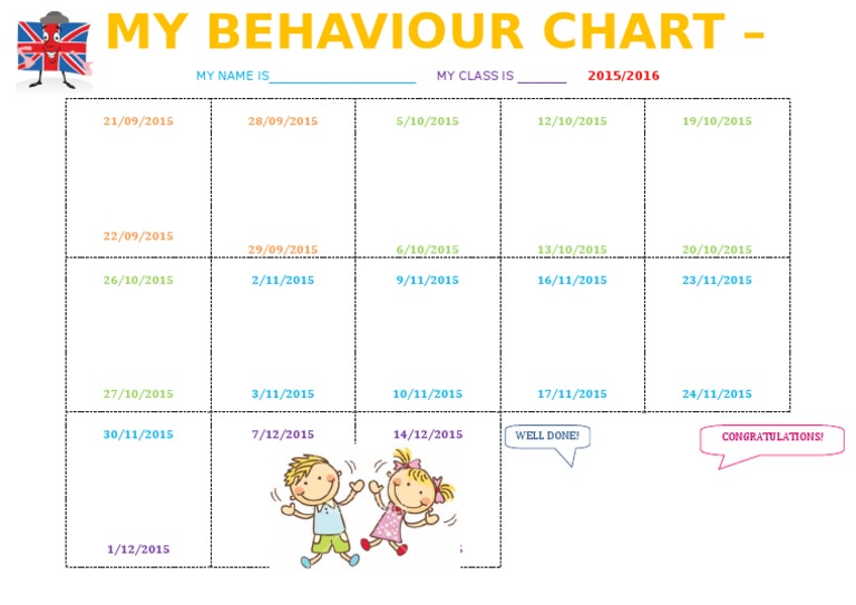Behaviour Chart - 1º e 2º | PDF