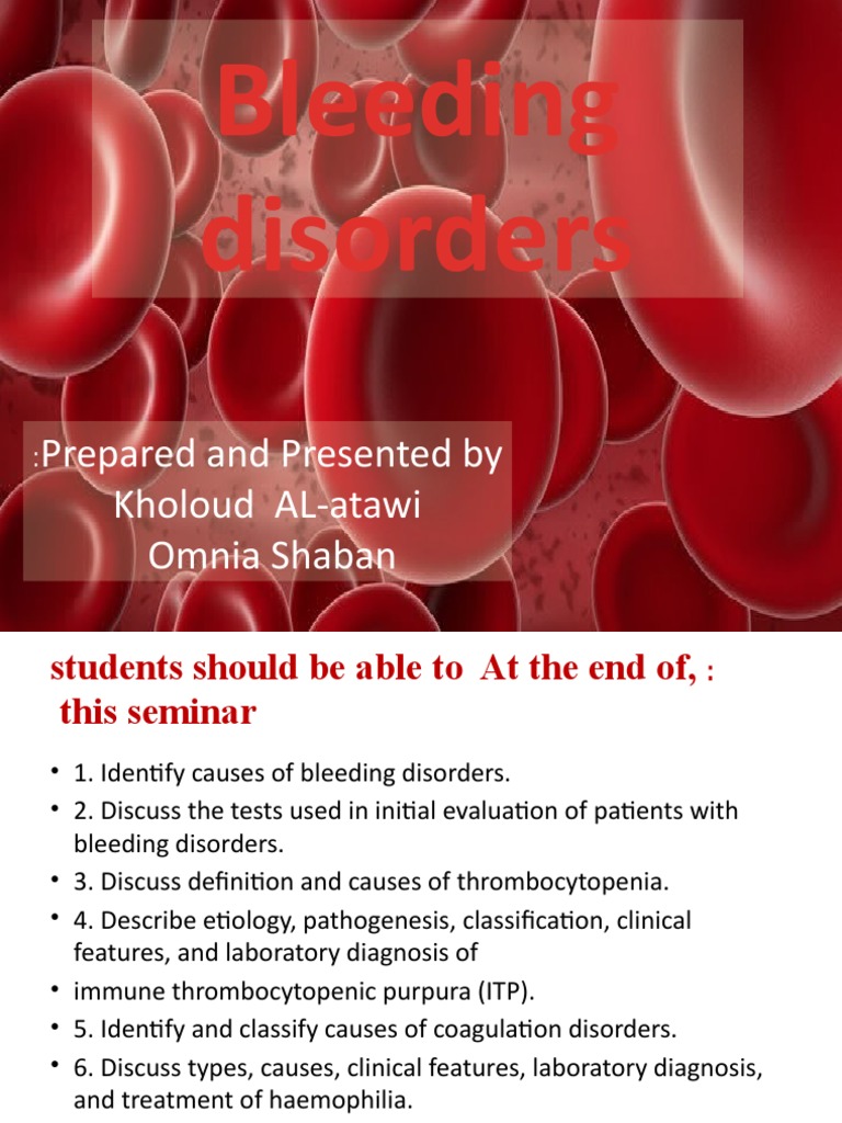 Bleeding disorders ‫‬ | Coagulation | Bleeding