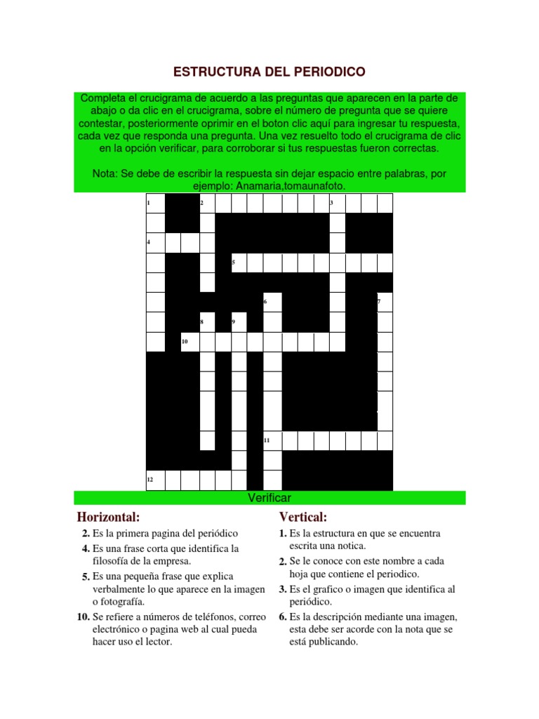 Estructura Del Periodico | PDF
