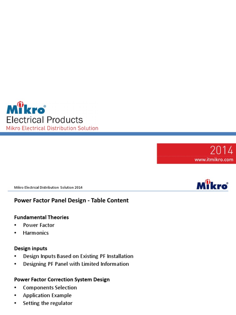 Mikro PFR Panel Design Traning Slides Kuching Aug 2016 | PDF | Electric ...