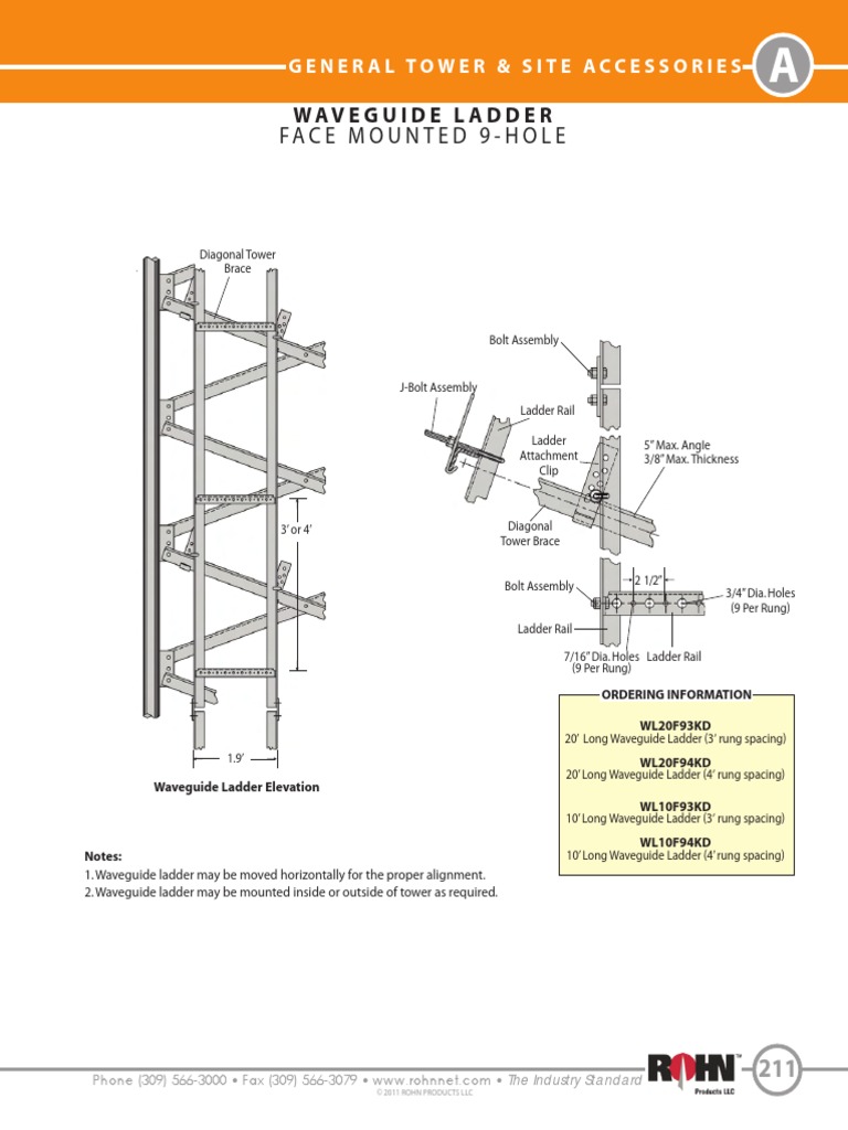 Face Mounted 9-Hole: Waveguide Ladder | PDF | Ladder | Equipment