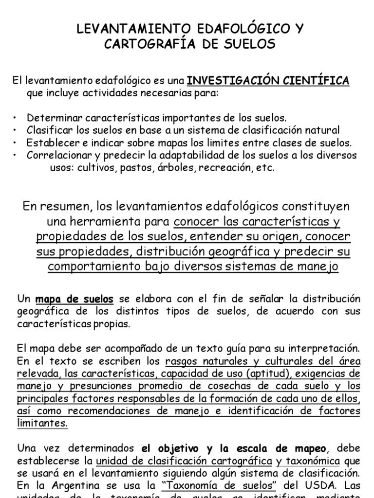 Levantamiento Edafologico de Suelos | Descargar gratis PDF | Mapa ...