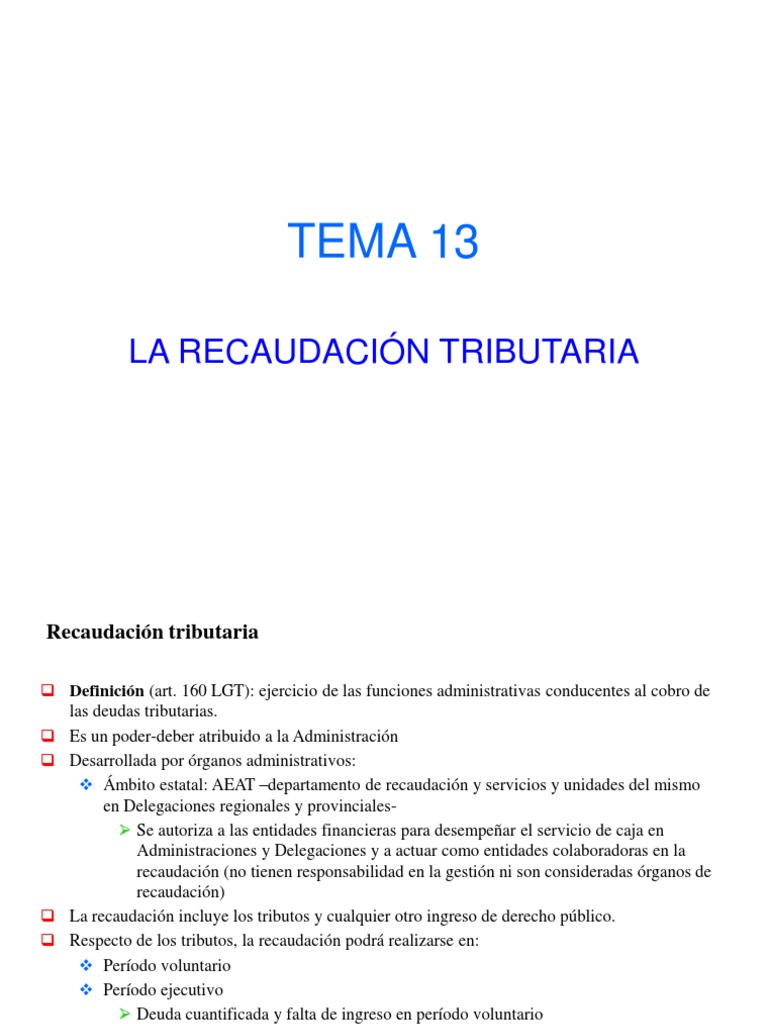 Procedimiento de Recaudacion Tributaria | PDF | Estatuto de limitaciones | Pagos