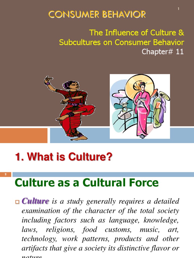 CH 11 Culture and Subculture Influence On CB | PDF | Consumer Behaviour ...