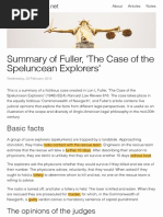 The Case of The Speluncean Explorers | PDF | Precedent | Murder