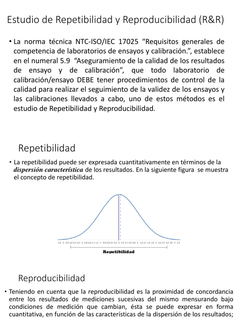 Analisis Repetibilidad y Reproductividad | PDF | Medición | Calibración