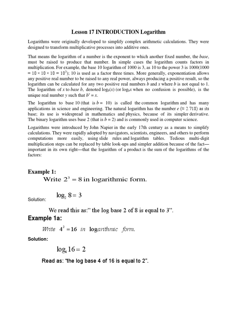 Logarithm | PDF | Compound Interest | Annuity (American)