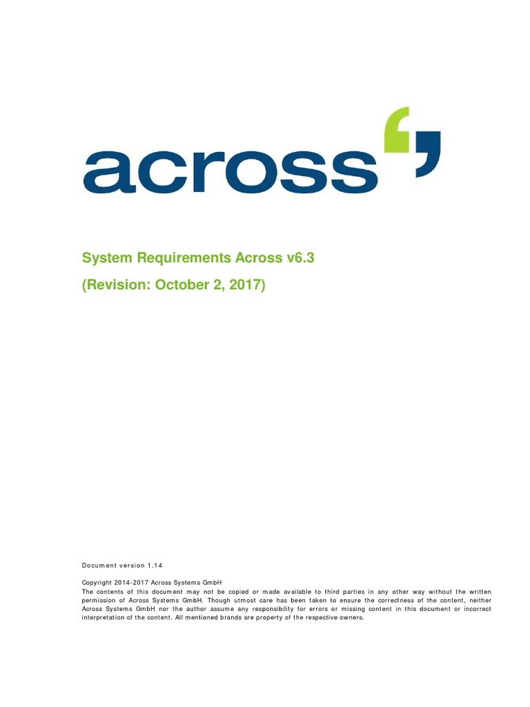 Acroos Systems 6.3 | PDF | Internet Explorer | Web Server