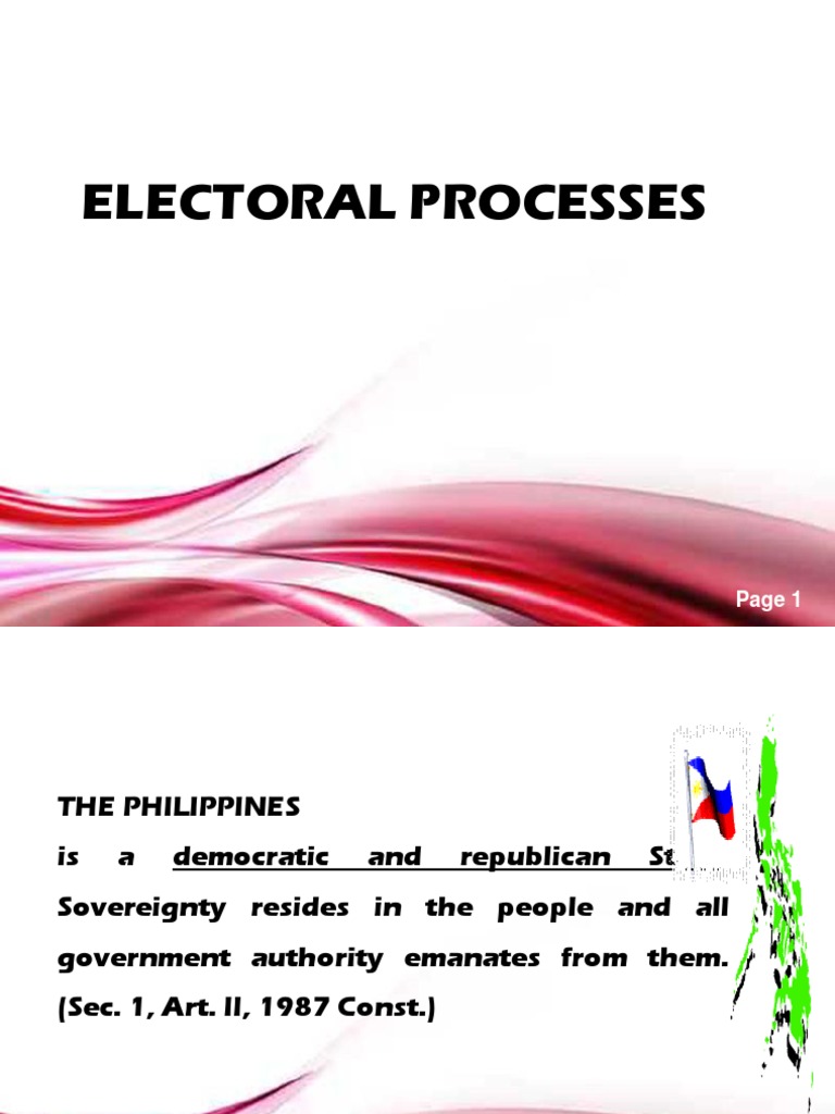 Electoral Processes Reviewer | Download Free PDF | Initiative | Suffrage