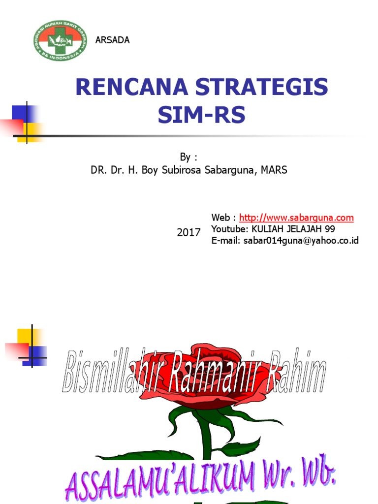 Rencana Strategis Sim-Rs PDF | PDF