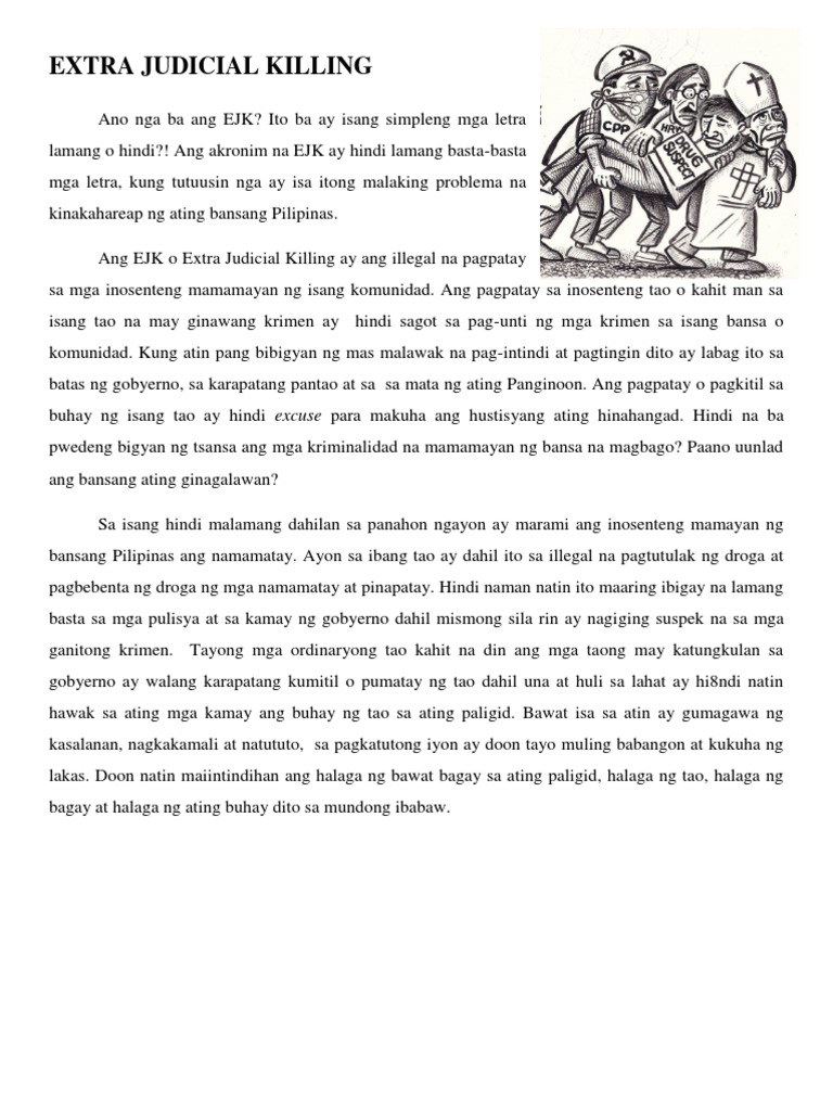 Extra Judicial Killing | PDF