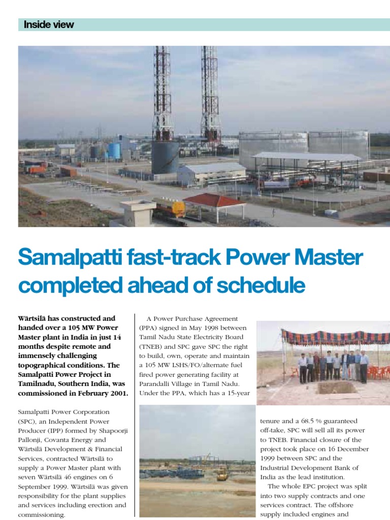 Ti Fast Track Power Master Completed Ahead of Schedule | PDF | Electric ...