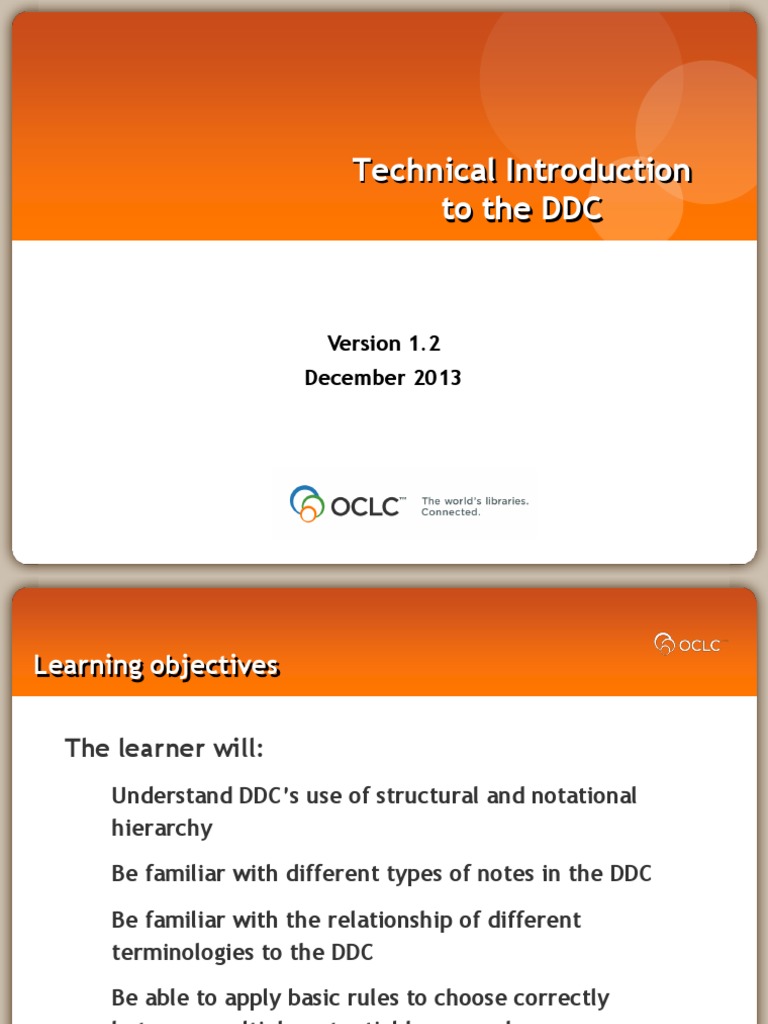 DDC Number Building | PDF | Hierarchy | Meal
