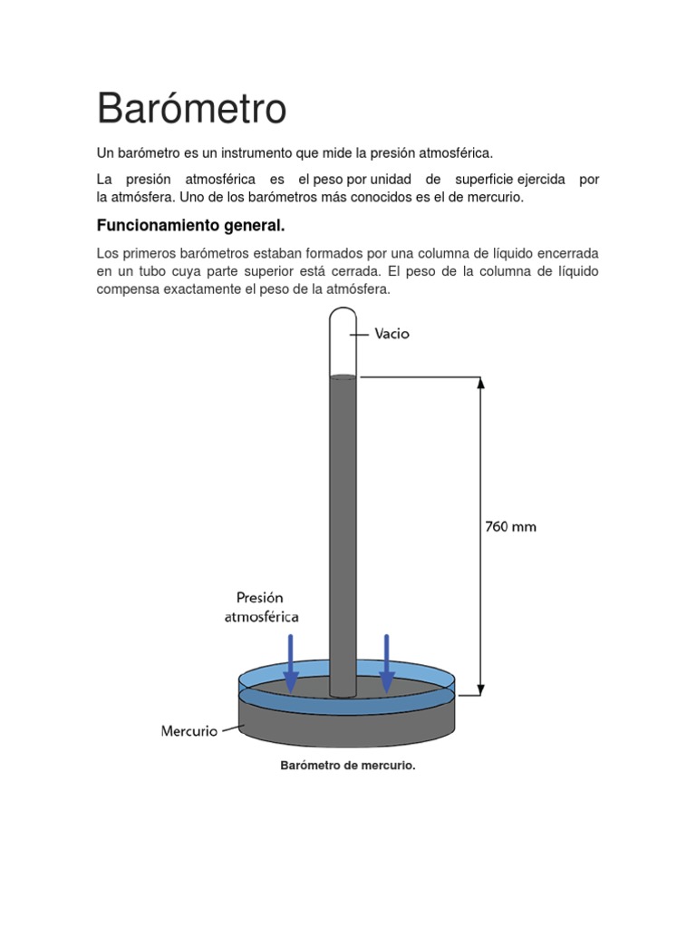 El barómetro: Un instrumento clave para medir la presión atmosférica ...