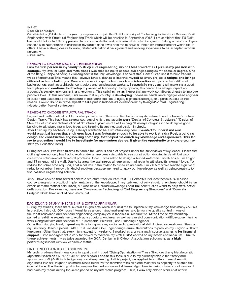 Sop | PDF | Engineering | Civil Engineering