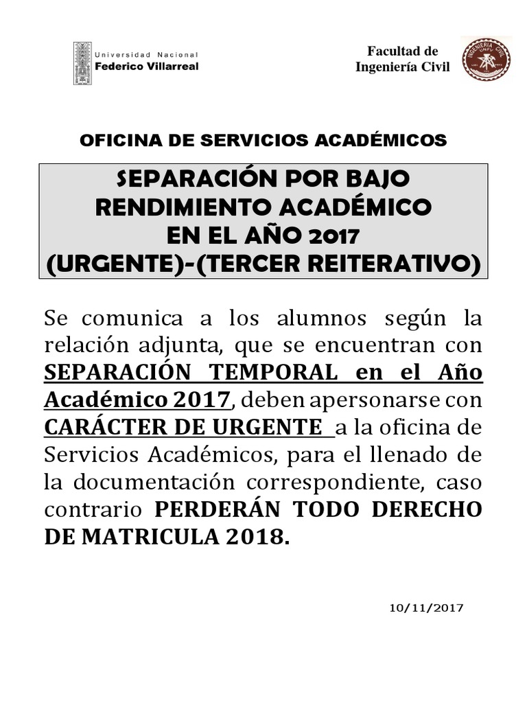 Separacion Bajo Rendimiento | PDF