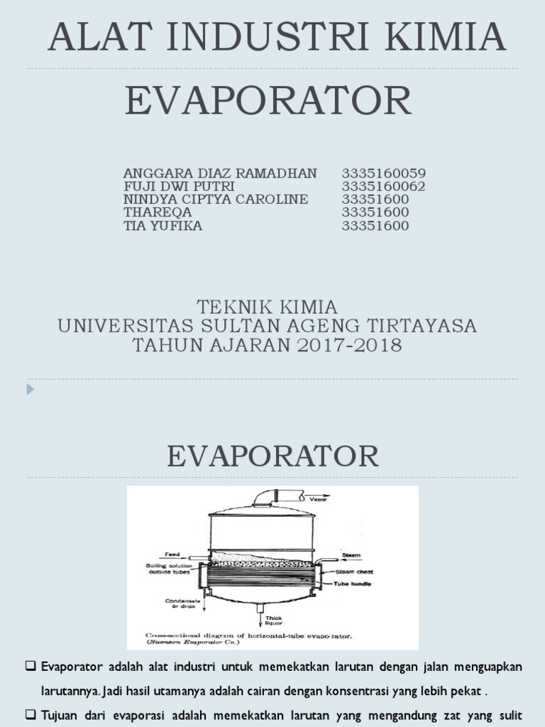 Panduan Lengkap Evaporator Kimia | PDF | Griya & Taman
