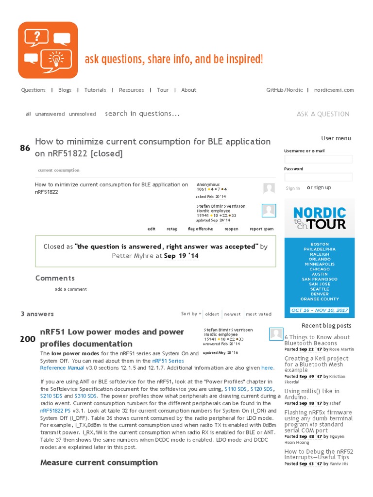 How To Minimize Current Consumption For BLE Application On NRF51822 ...