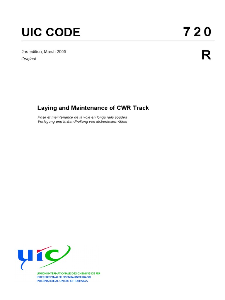 E 720 | PDF | Track (Rail Transport) | Buckling