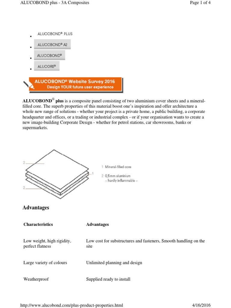 Alucobond Plus | PDF | Composite Material | Sustainability