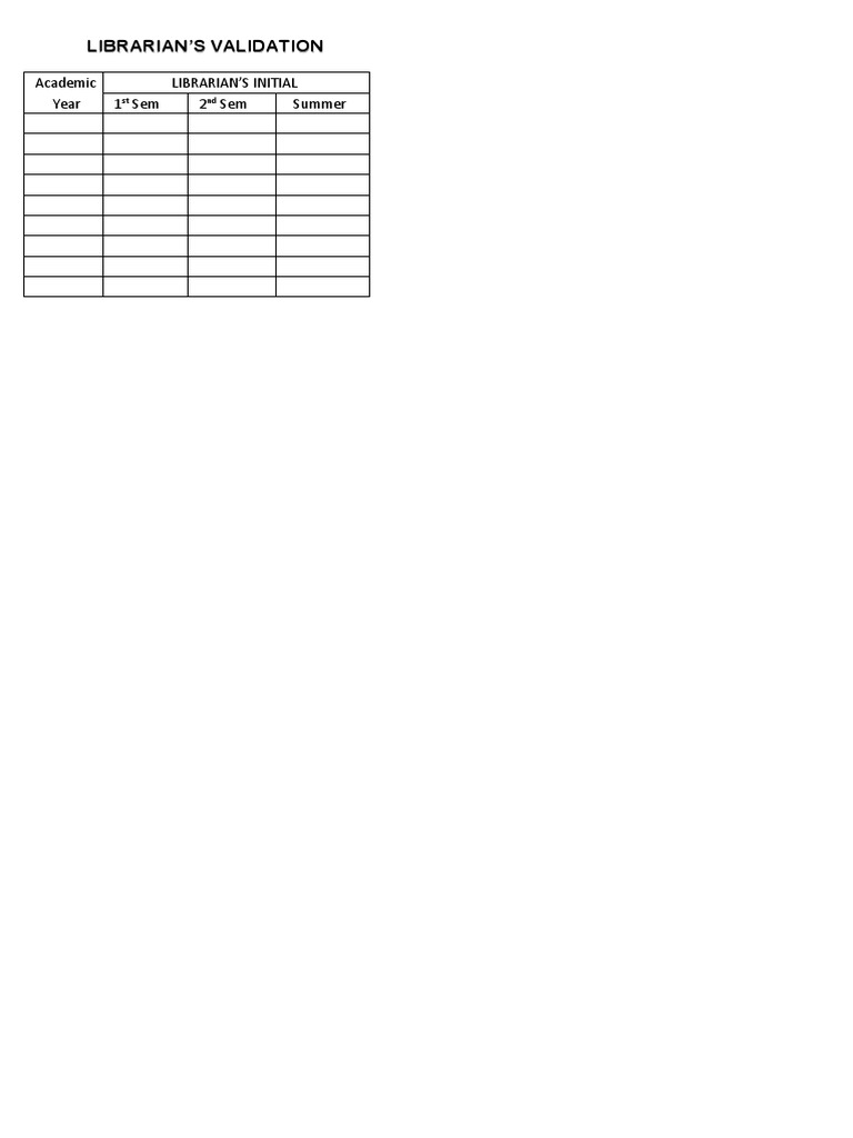 Librarian's Validation Process Guide | PDF