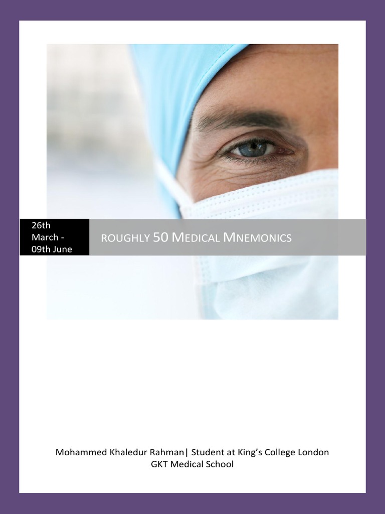 Medical Mnemonics for Drug Classes | PDF | Pneumonia | Heart
