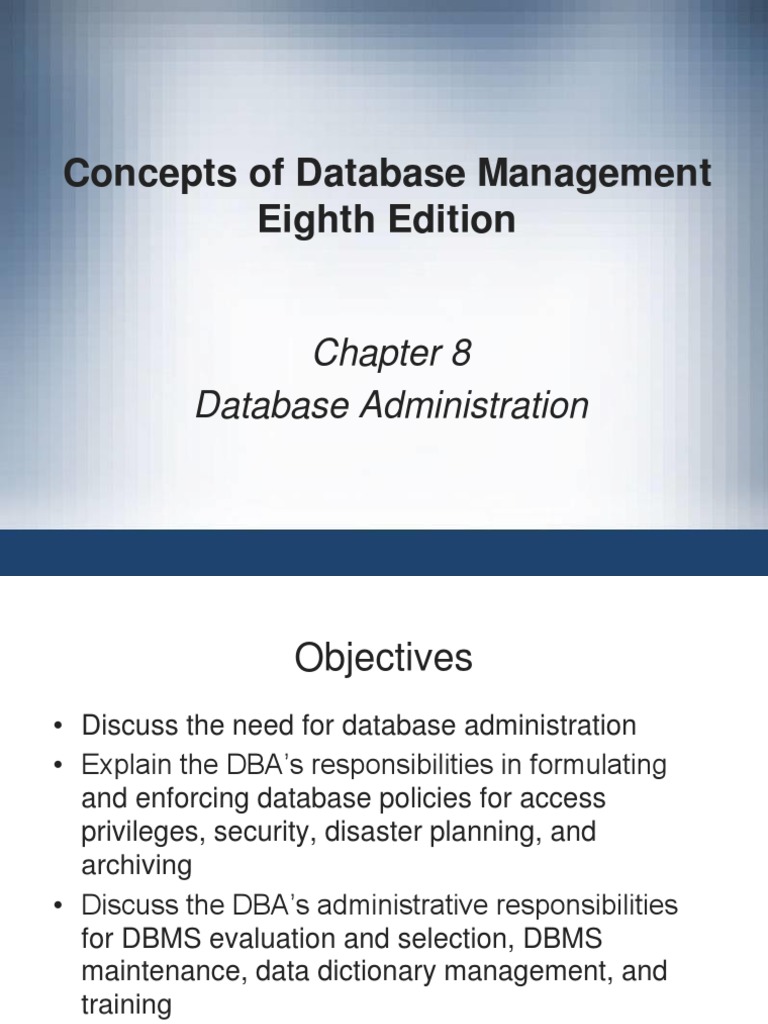 Concepts of Database Management Eighth Edition | PDF | Databases ...