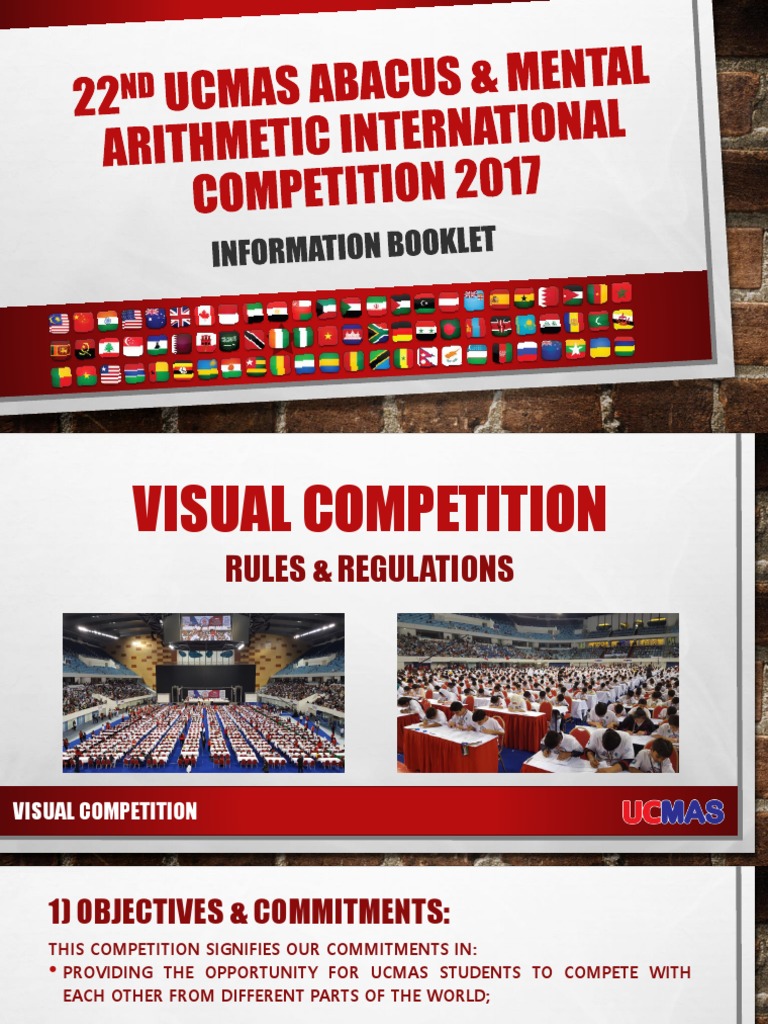 Information Booklet 22nd UCMAS Abacus & Mental Arithmetic International ...
