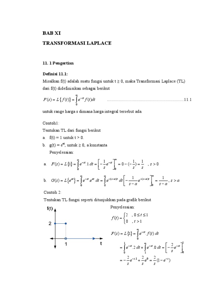 11 Transformasi Laplace | PDF