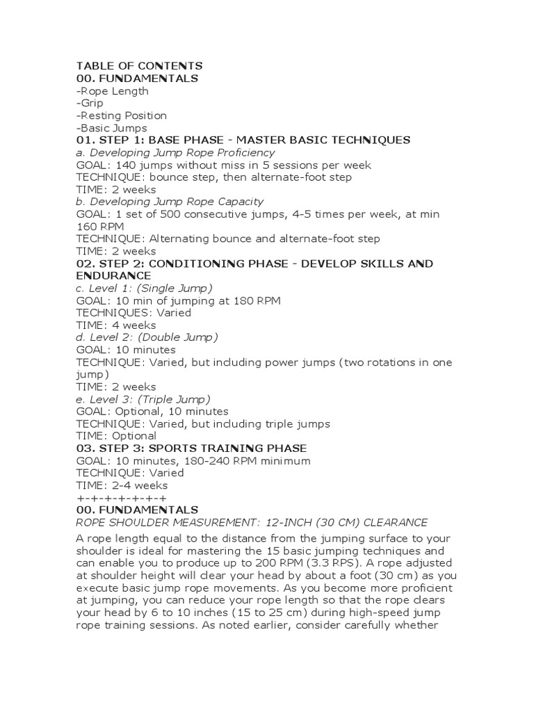 Jumping Rope | PDF | Rope | Anatomical Terms Of Motion