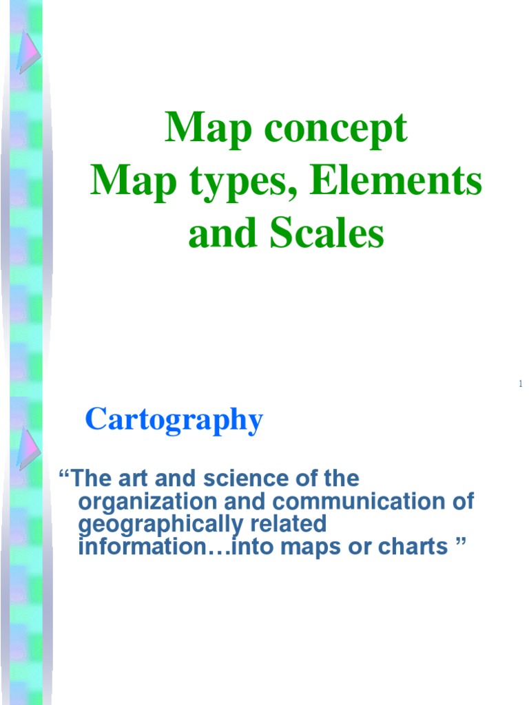 Map Concept Map Types, Elements and Scales | PDF | Map | Geographic ...