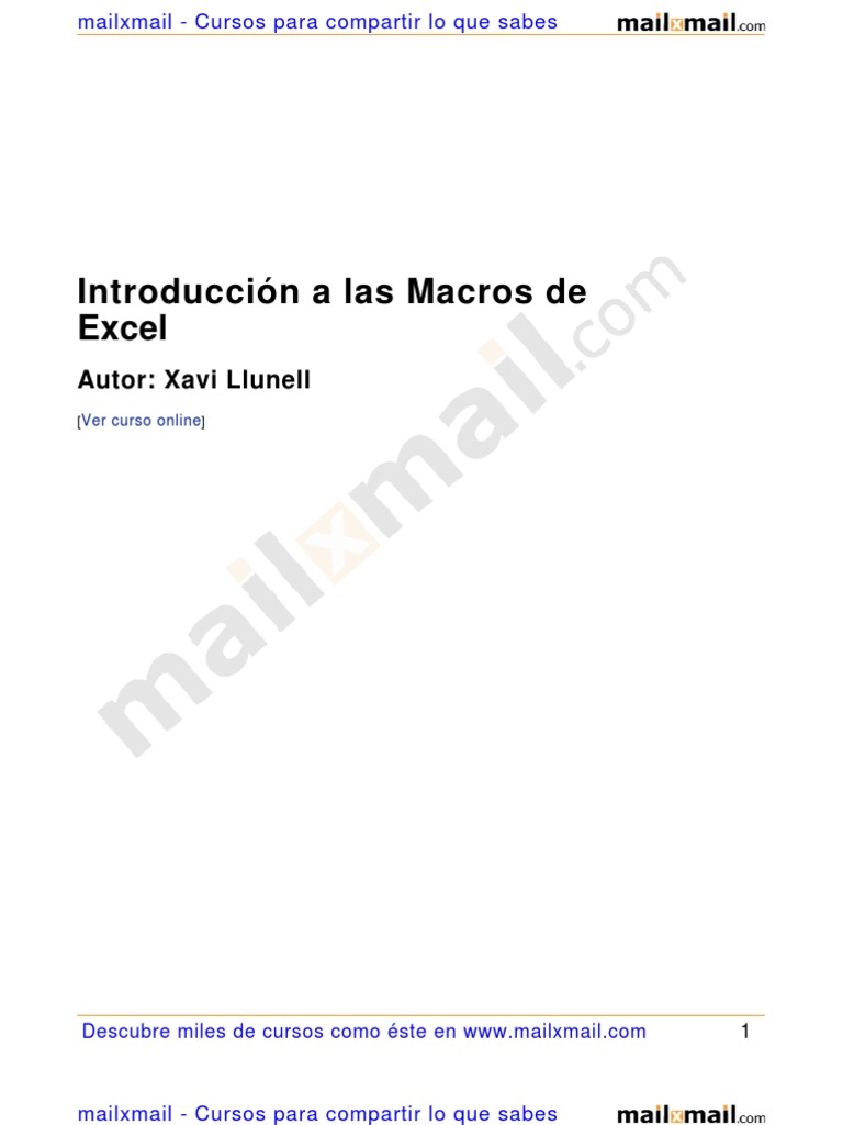 Introduccion Macros Excel | PDF | Business