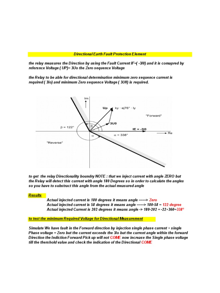Directional Earth Fault Protection | PDF | Electrical Engineering ...
