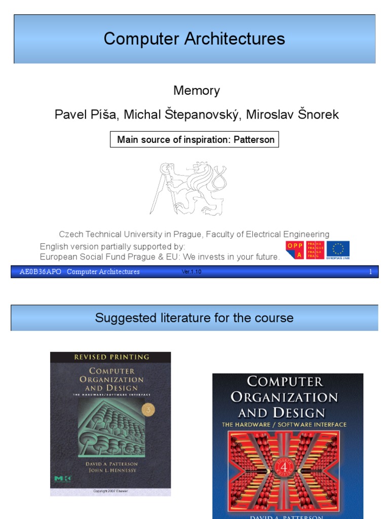 A0b36apo Prednaska03 Memory en | PDF | Cpu Cache | Dynamic Random Access Memory