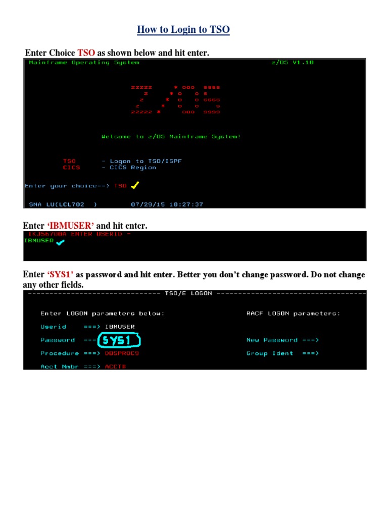 Managing Mainframe Screens in TSO | PDF | Library (Computing) | Compiler