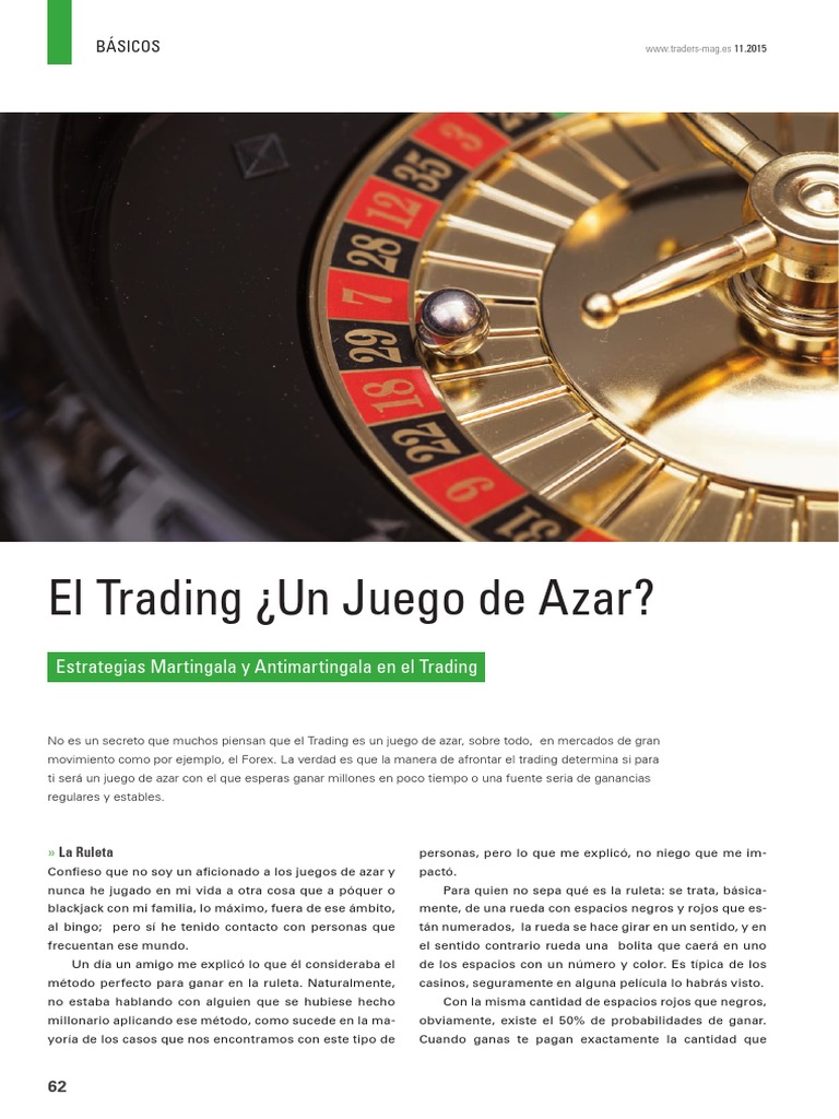 El Trading Un Juego de Azar | PDF | Ruleta | Euro