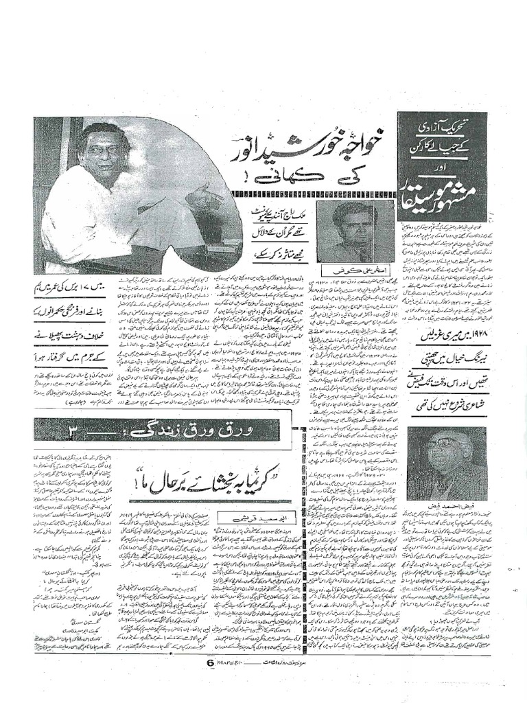 Interview of Khawaja Khursheed Anwar-Imroz 1983 | PDF