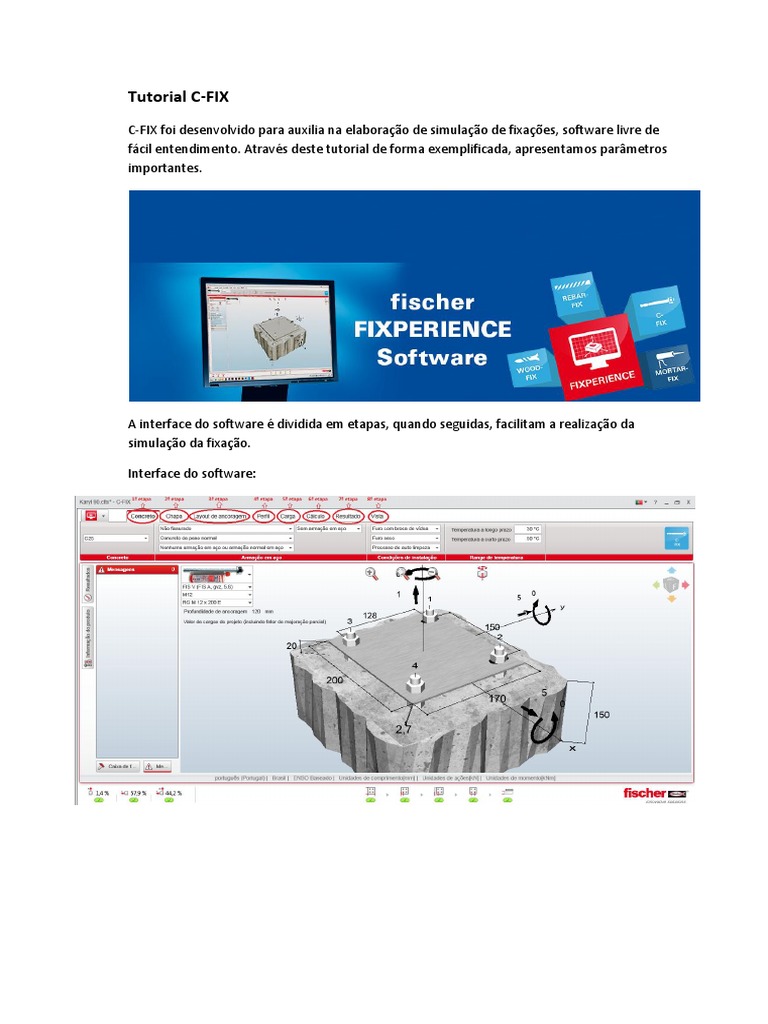 Tutorial C-Fix Fischer | PDF | Aço | Science