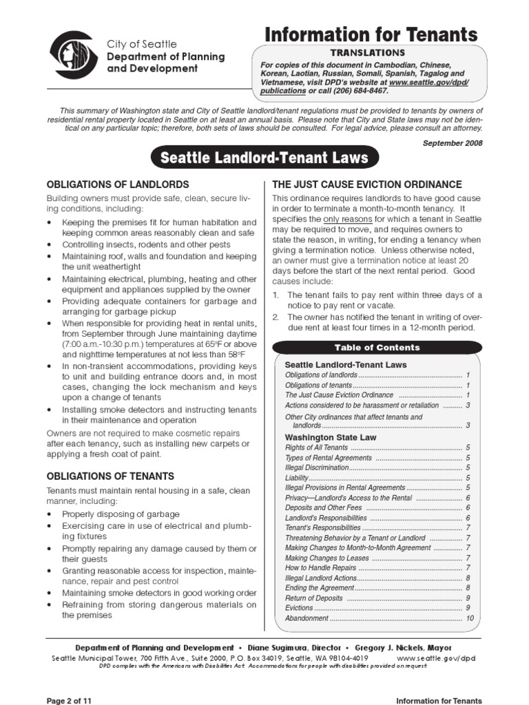 Info For Tenants | PDF | Leasehold Estate | Landlord