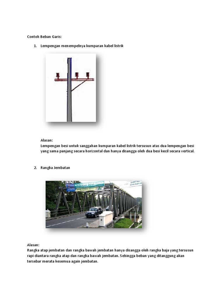 Contoh Beban Garis | PDF