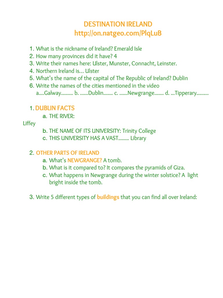 Destination Ireland | PDF