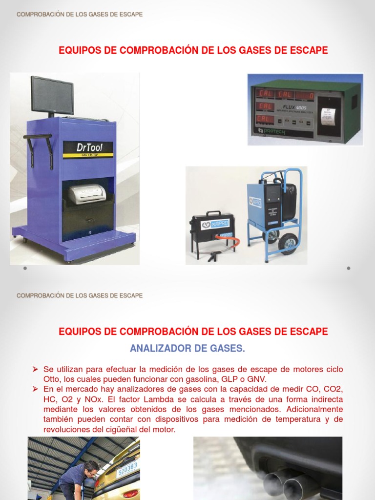 2.4. - Comprobación de Los Gases de Escape | PDF | Motor de combustión ...